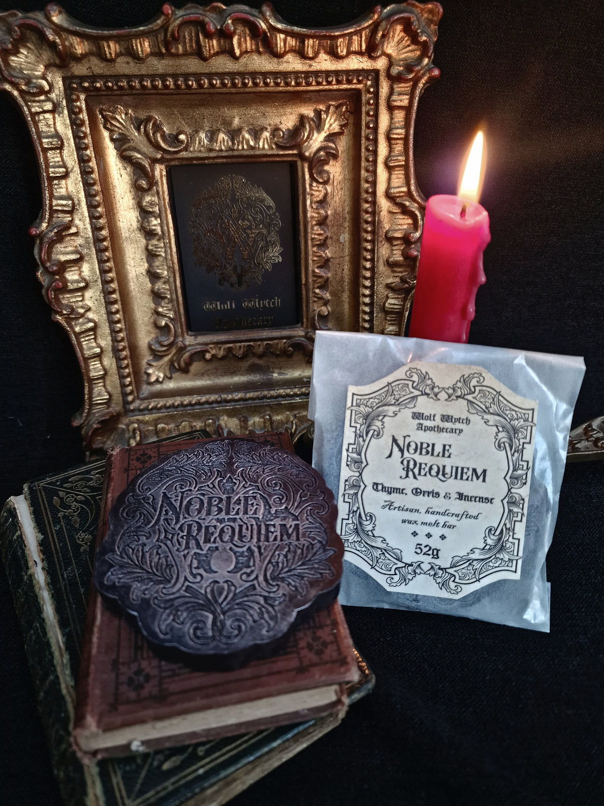 Noble Requiem Monogram Wax Melt | Wolf Wytch