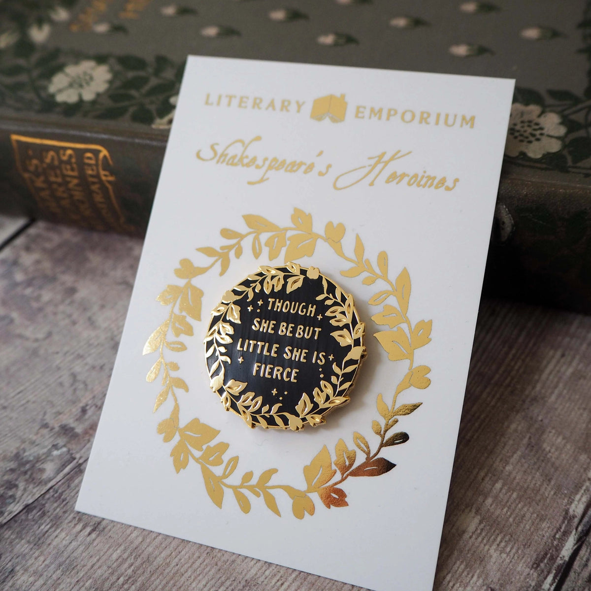 Hermia 'She Is Fierce' Enamel Pin | Wolf Wytch